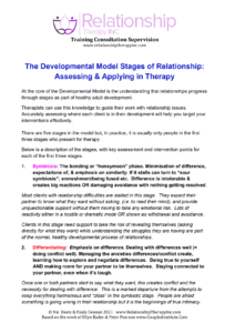 The Developmental Stages in your practice – Relationship Therapy Inc